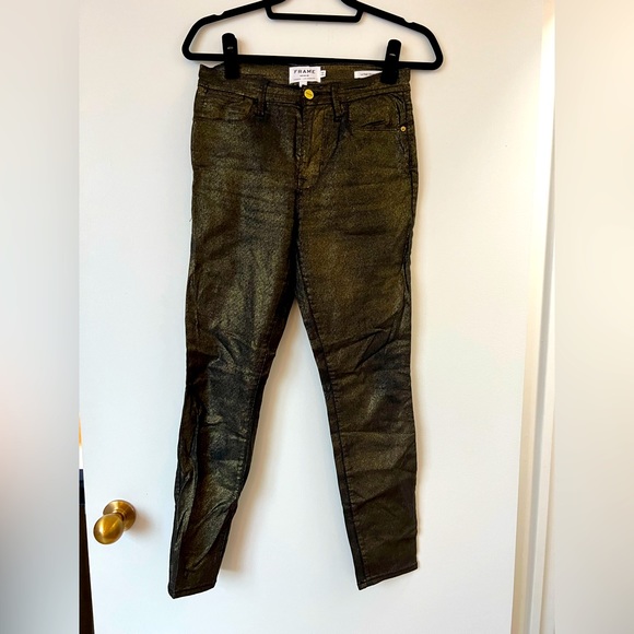 Frame Denim | Jeans | Frame Jeans Gold | Poshmark